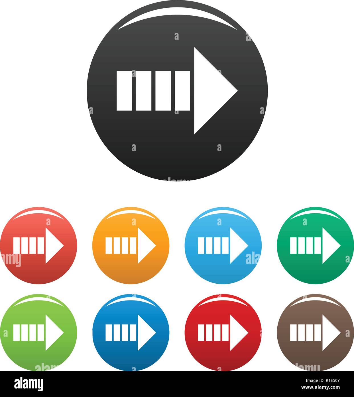 La flèche des icônes. Simple illustration de la flèche vector icons ...