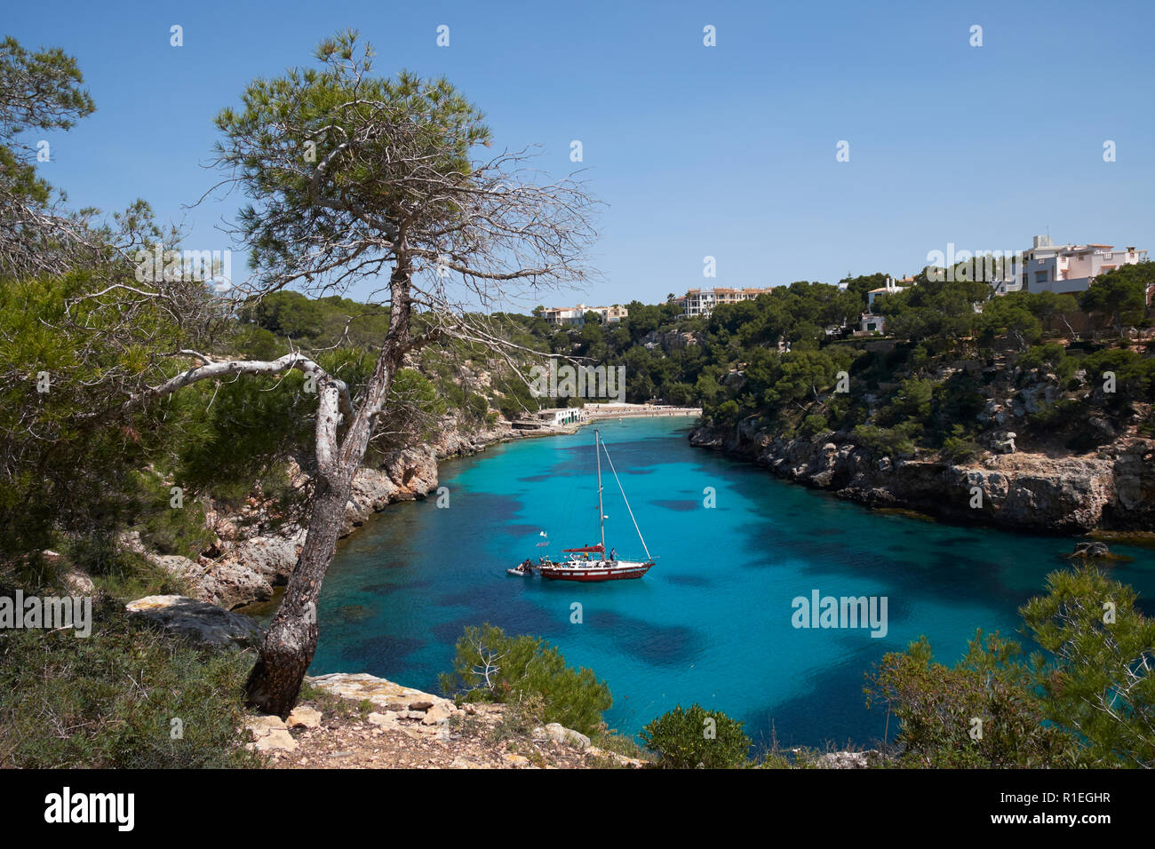 La crique de Cala Pi, Palma, Majorque, Îles Baléares, Espagne Photo ...