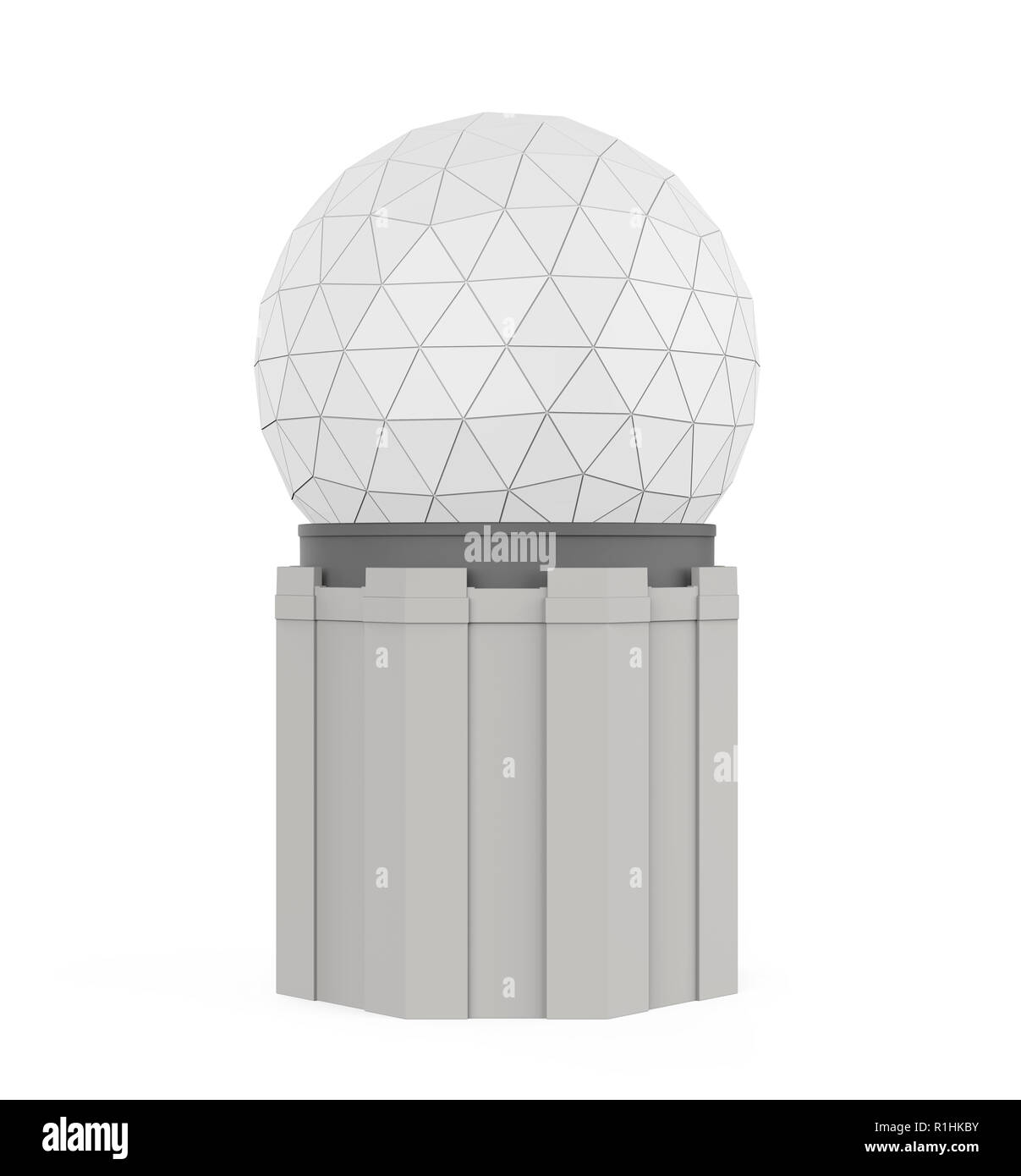 Weather radar dome Banque d'images détourées - Alamy