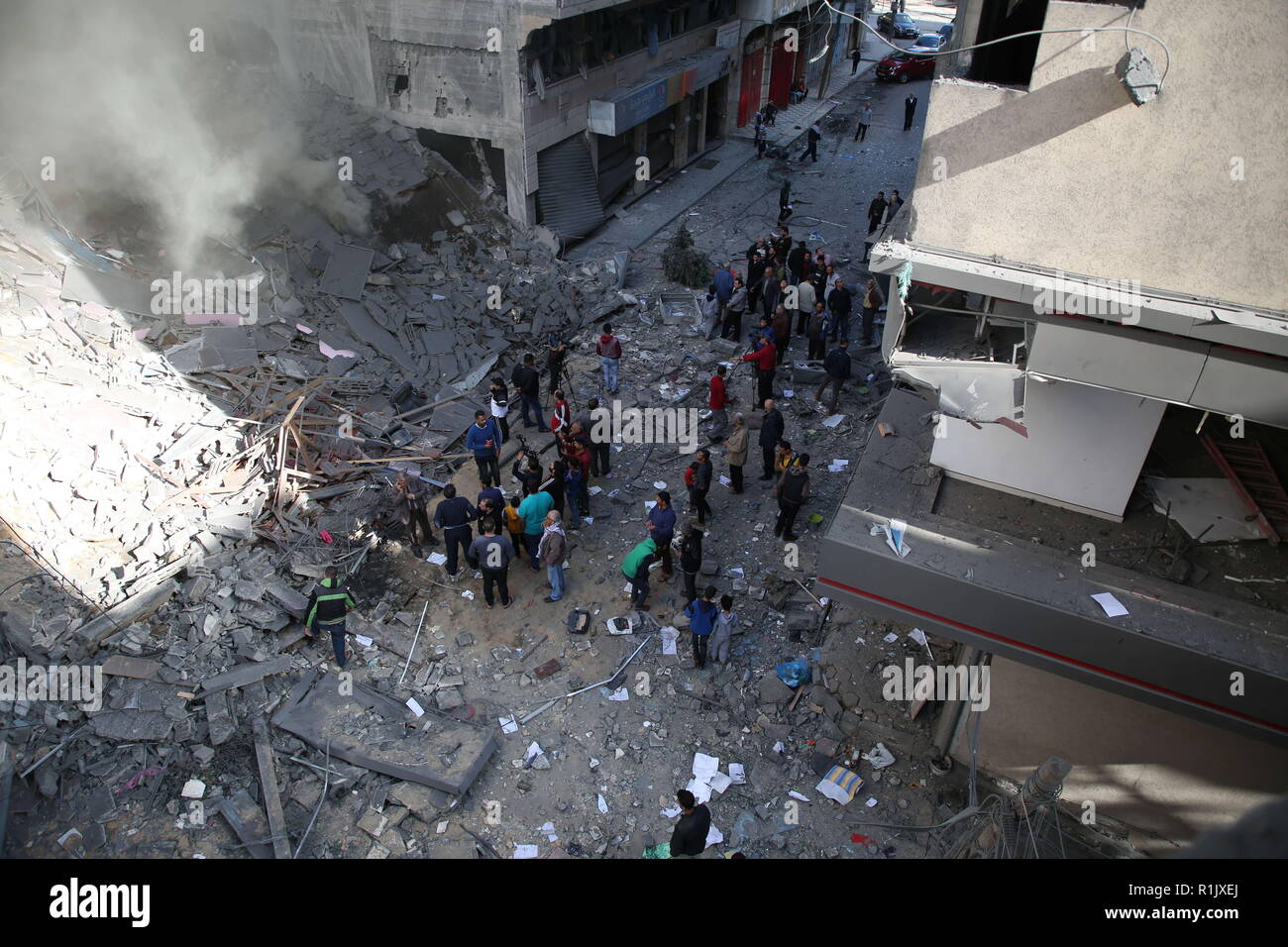 La ville de Gaza, la bande de Gaza, en Palestine. 13Th Nov, 2018 ...
