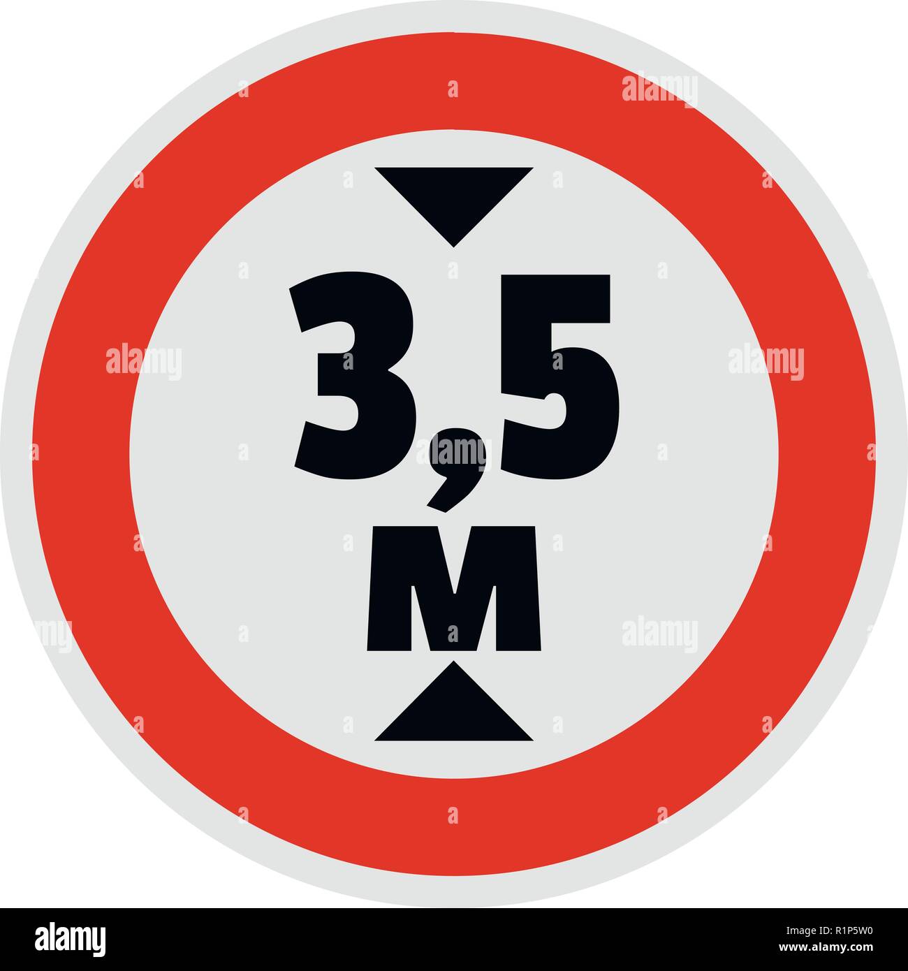 Limitation de hauteur Banque d'images vectorielles - Alamy