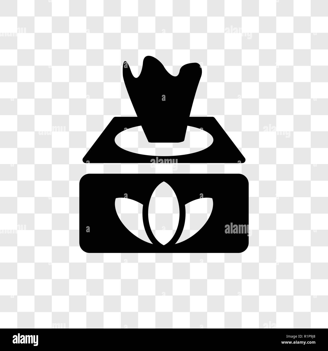 Icône vecteur lingettes isolé sur fond transparent, les lingettes ...