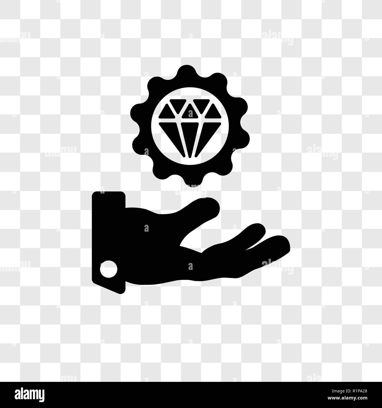 Icône vecteur valeur isolé sur fond transparent, la valeur de ...