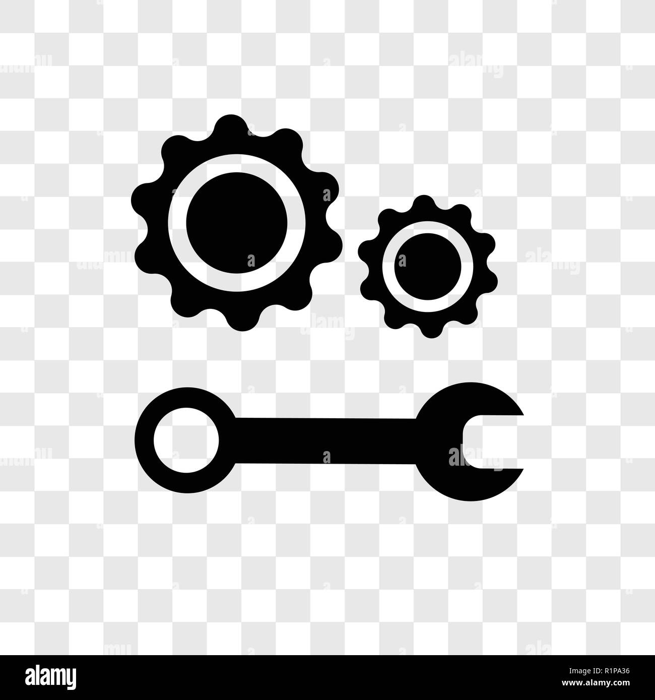 Icône vecteur Support technique isolé sur fond transparent, la ...