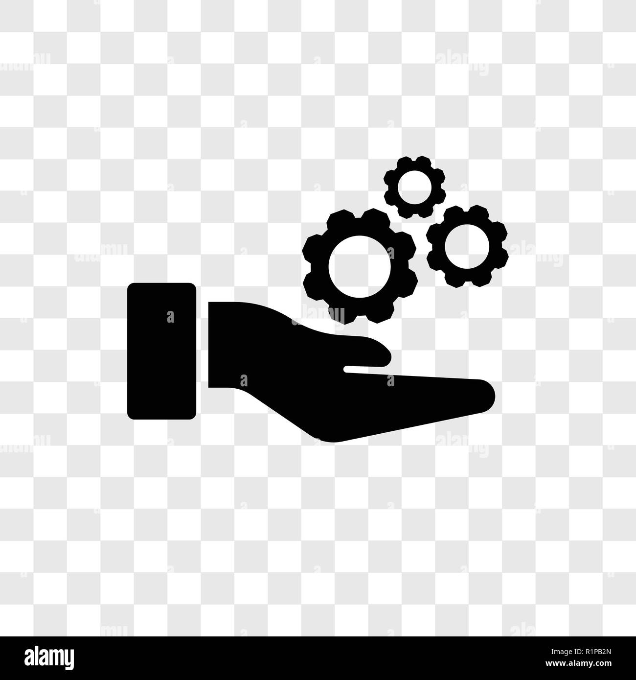 Icône vecteur travail isolé sur fond transparent, la transparence ...