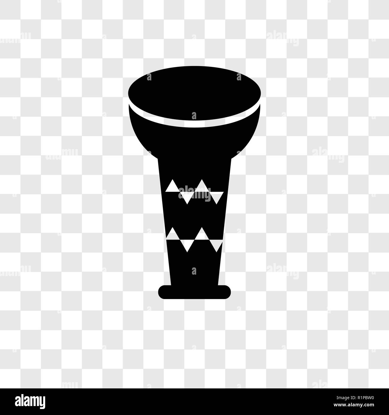 Icône vecteur tambour isolé sur fond transparent, la transparence du ...