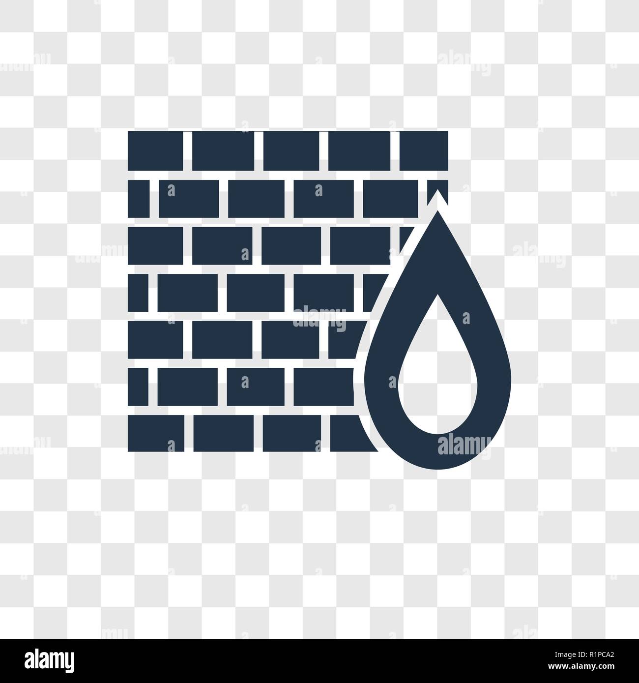 Icône vecteur pare-feu isolé sur fond transparent, la transparence de ...