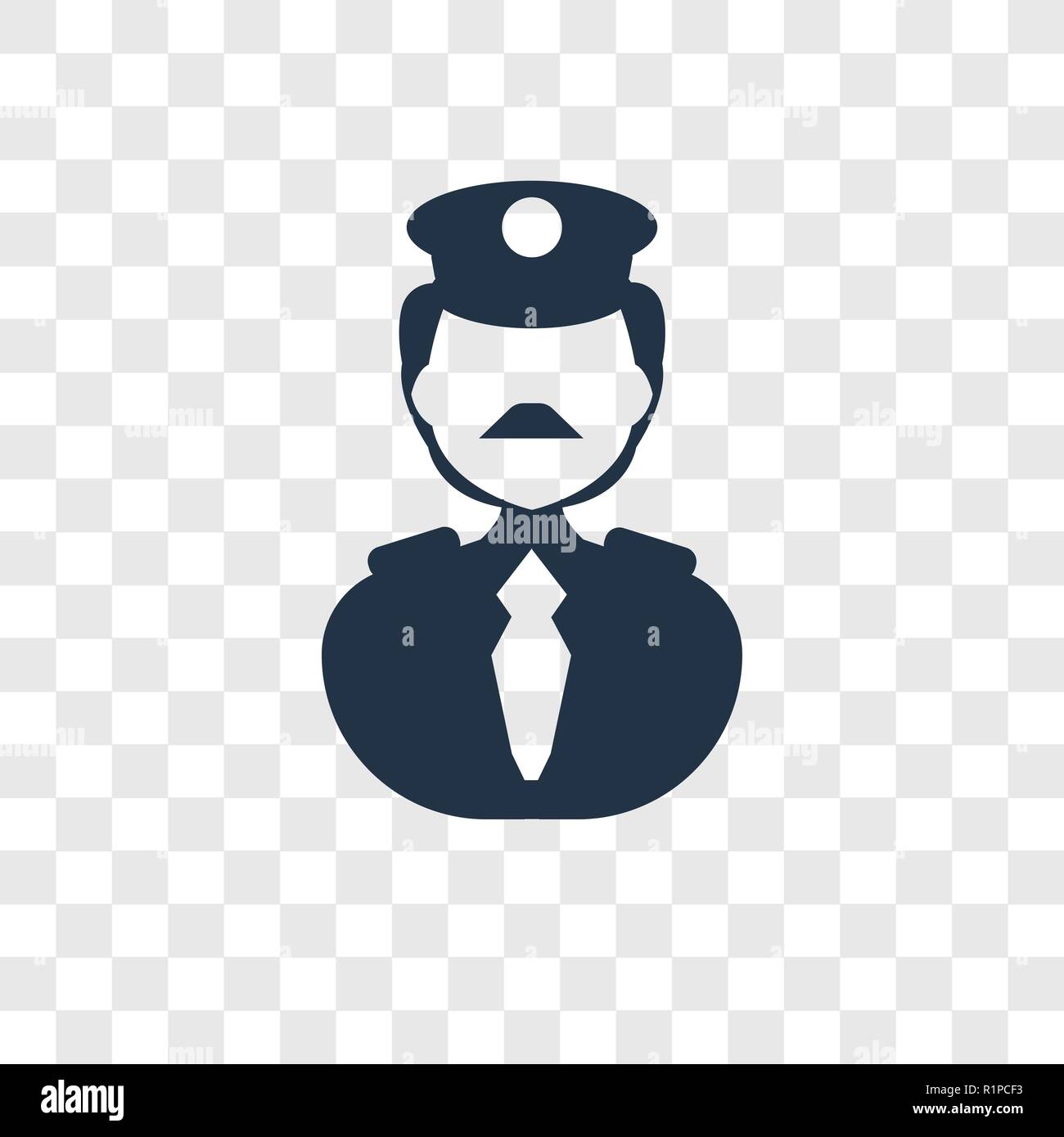 Icône vecteur pilote isolé sur fond transparent, la transparence pilote ...