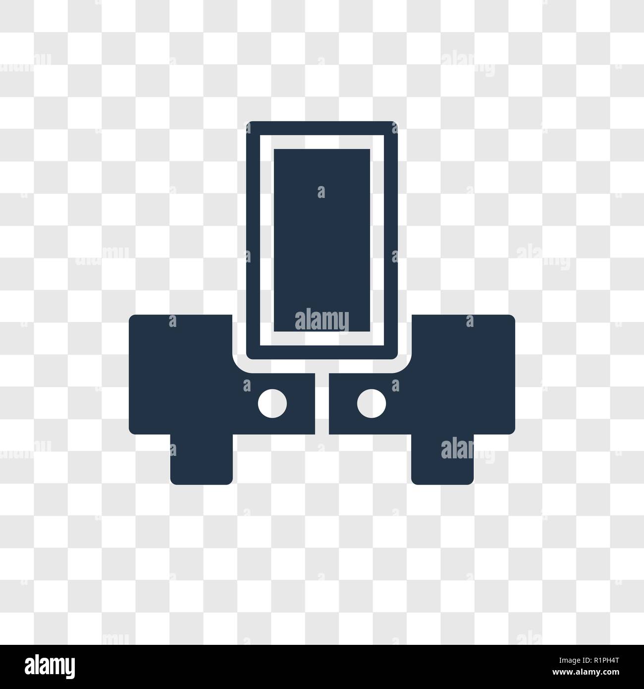 Commode icône vecteur isolé sur fond transparent, Dresser la ...