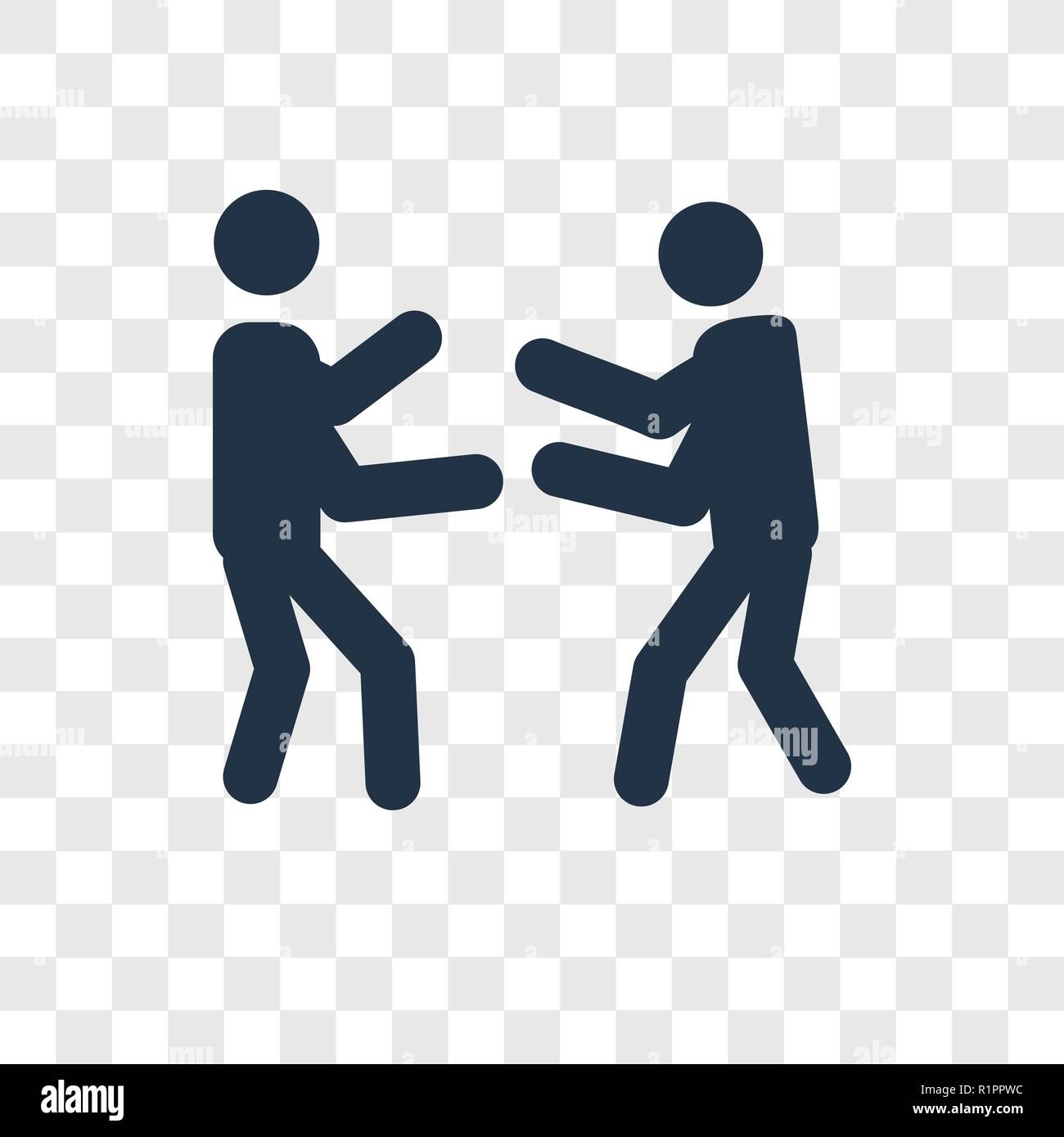 Icône vecteur boxe isolé sur fond transparent, Boxe transparence ...