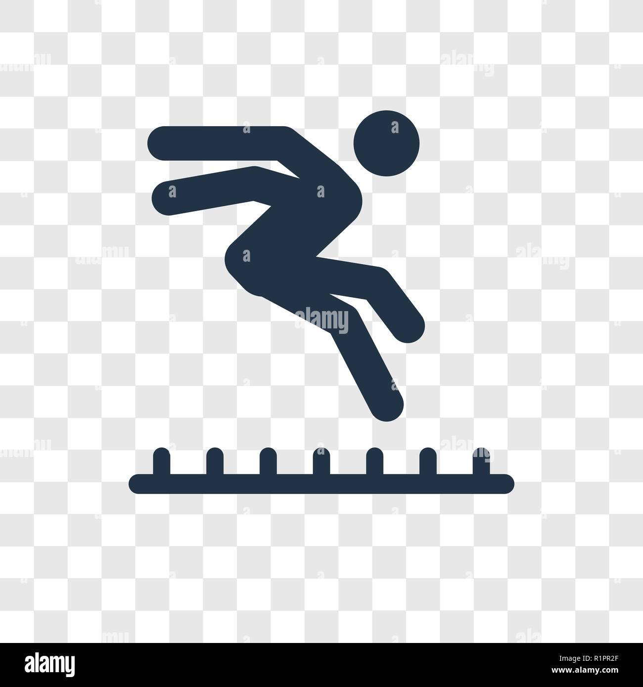 Saut en hauteur saut en longueur Banque d'images vectorielles - Alamy