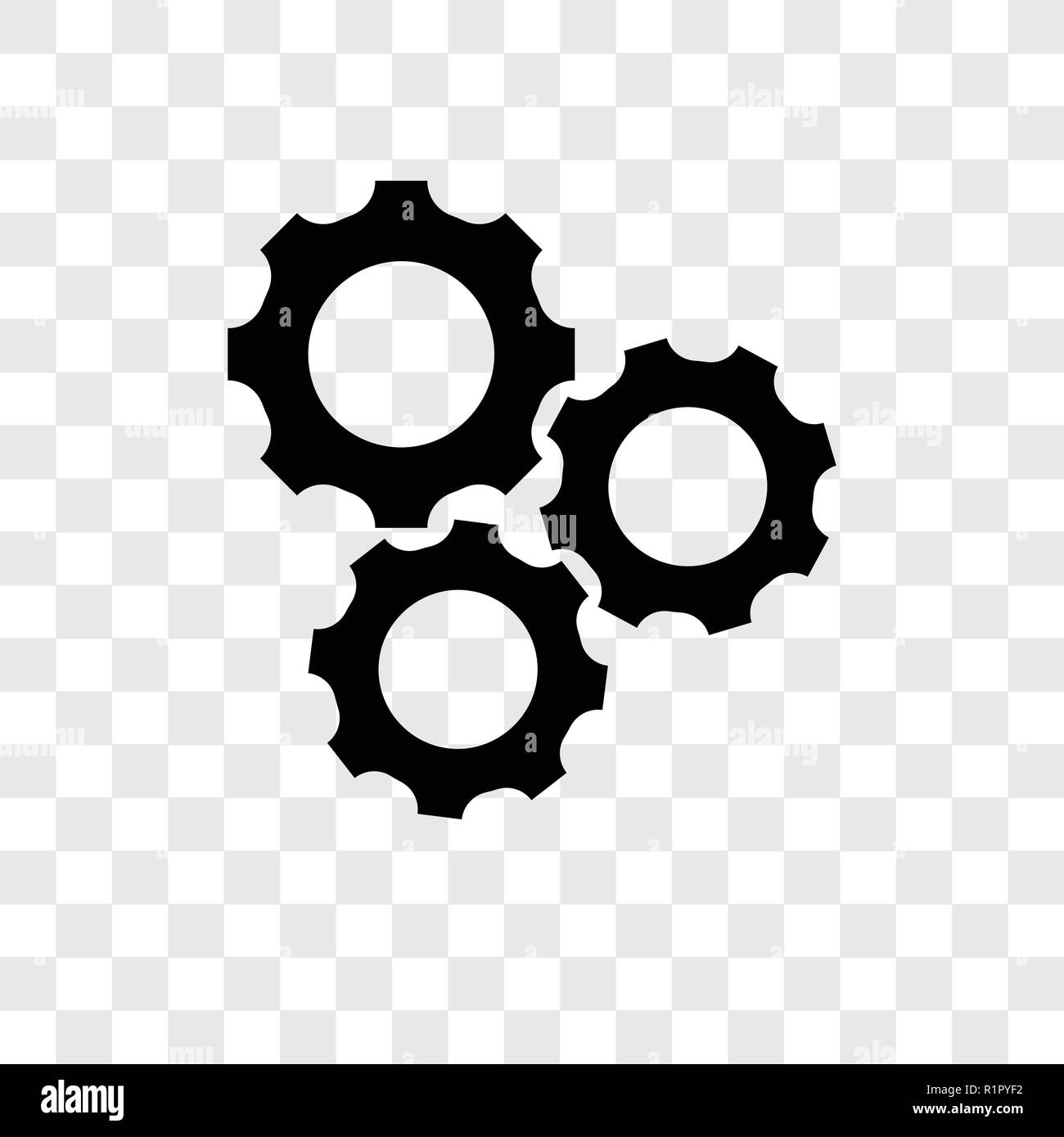 Icône vecteur Machine isolé sur fond transparent, la transparence ...