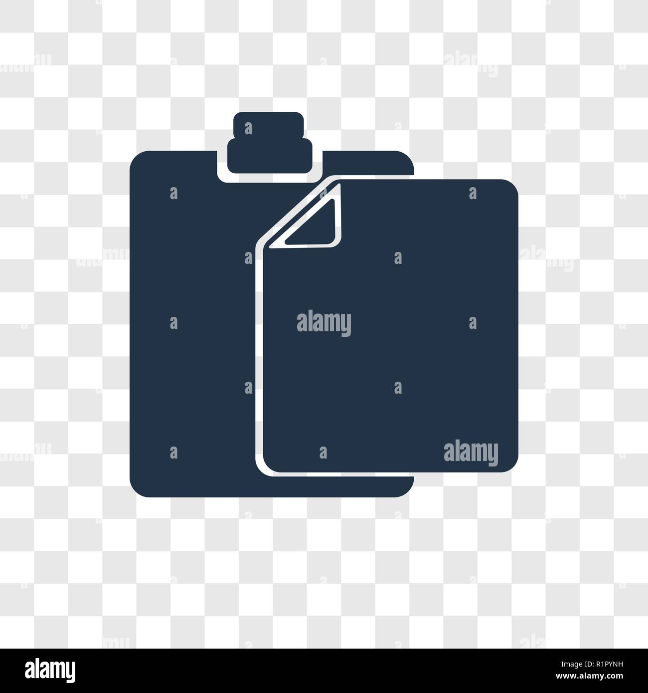 Presse-papiers Coller l'icône vecteur isolé sur fond transparent ...