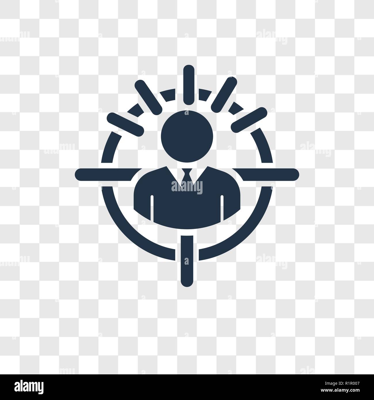 Icône vecteur client isolé sur fond transparent, la transparence client ...