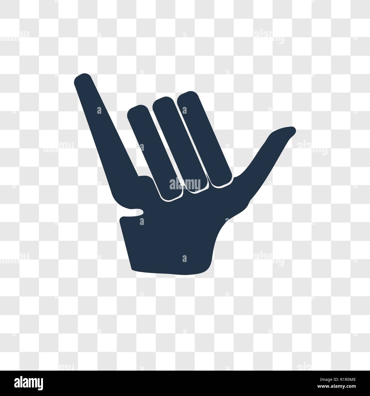Surfer Shaka Hand Sign Icon Banque d'image et photos - Alamy