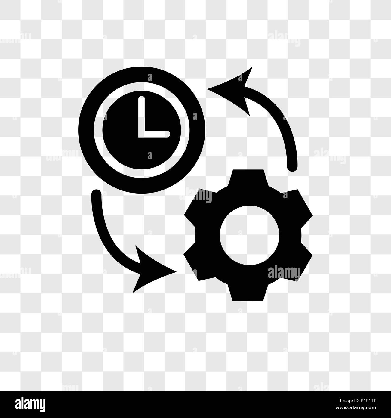Icône vecteur de productivité isolé sur fond transparent, la ...