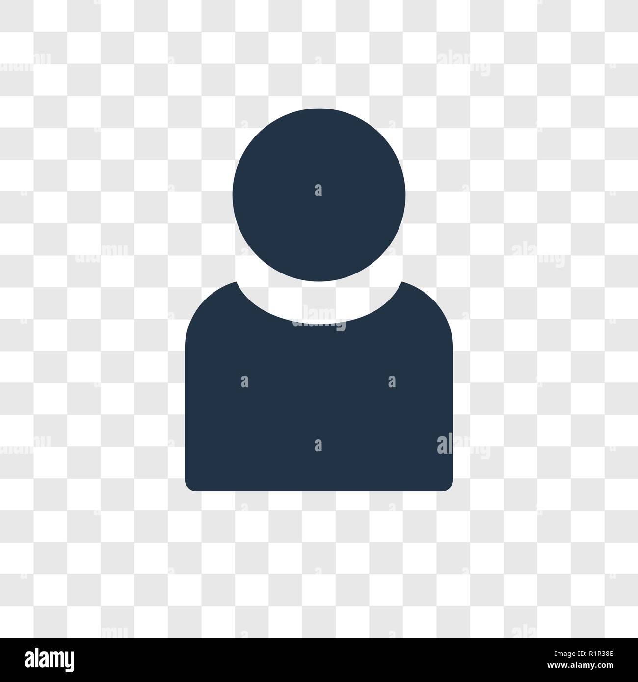 Icône vecteur profil isolé sur fond transparent, la transparence Profil ...