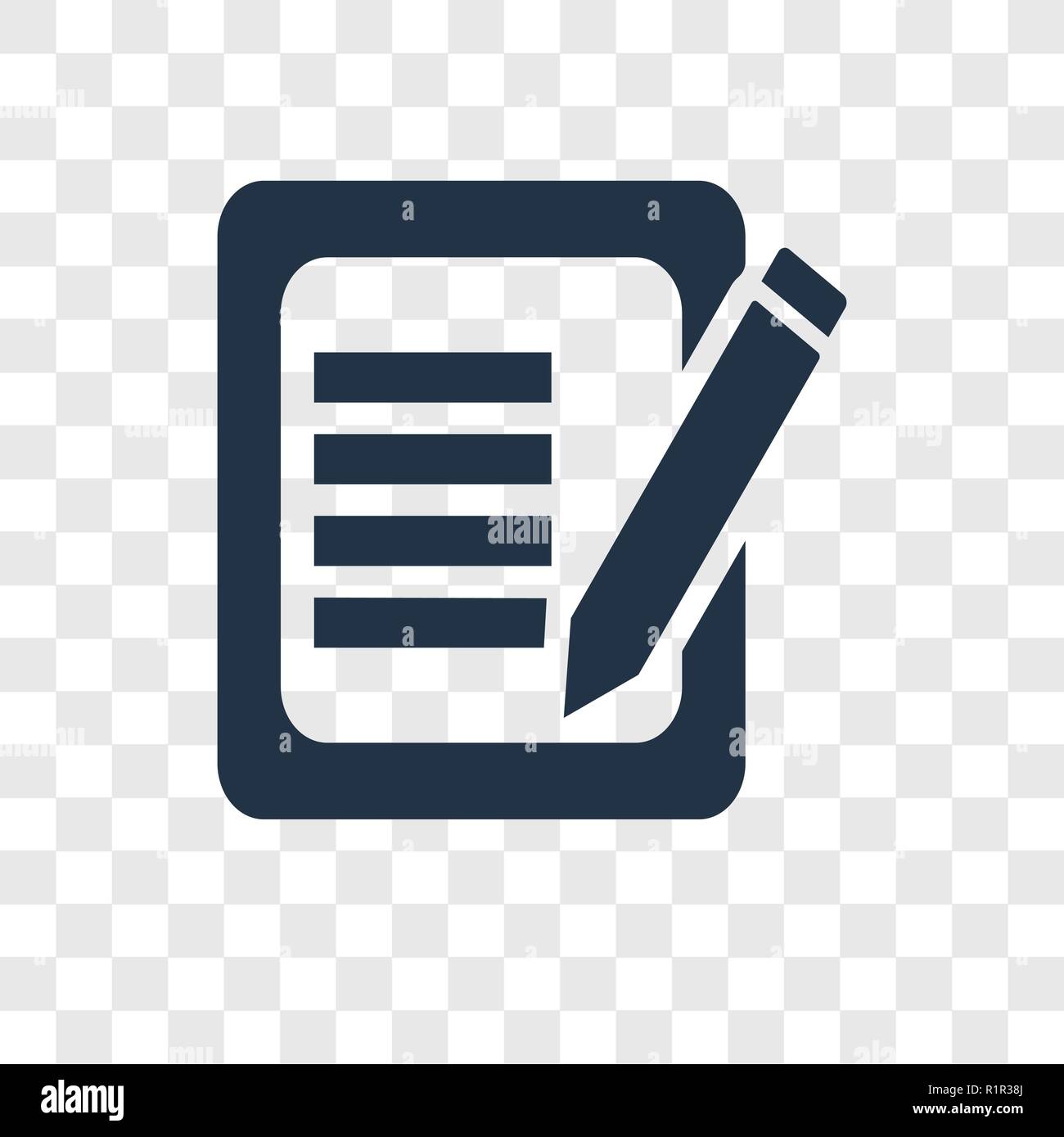 Modifier l'icône vecteur isolé sur fond transparent, modifier la ...