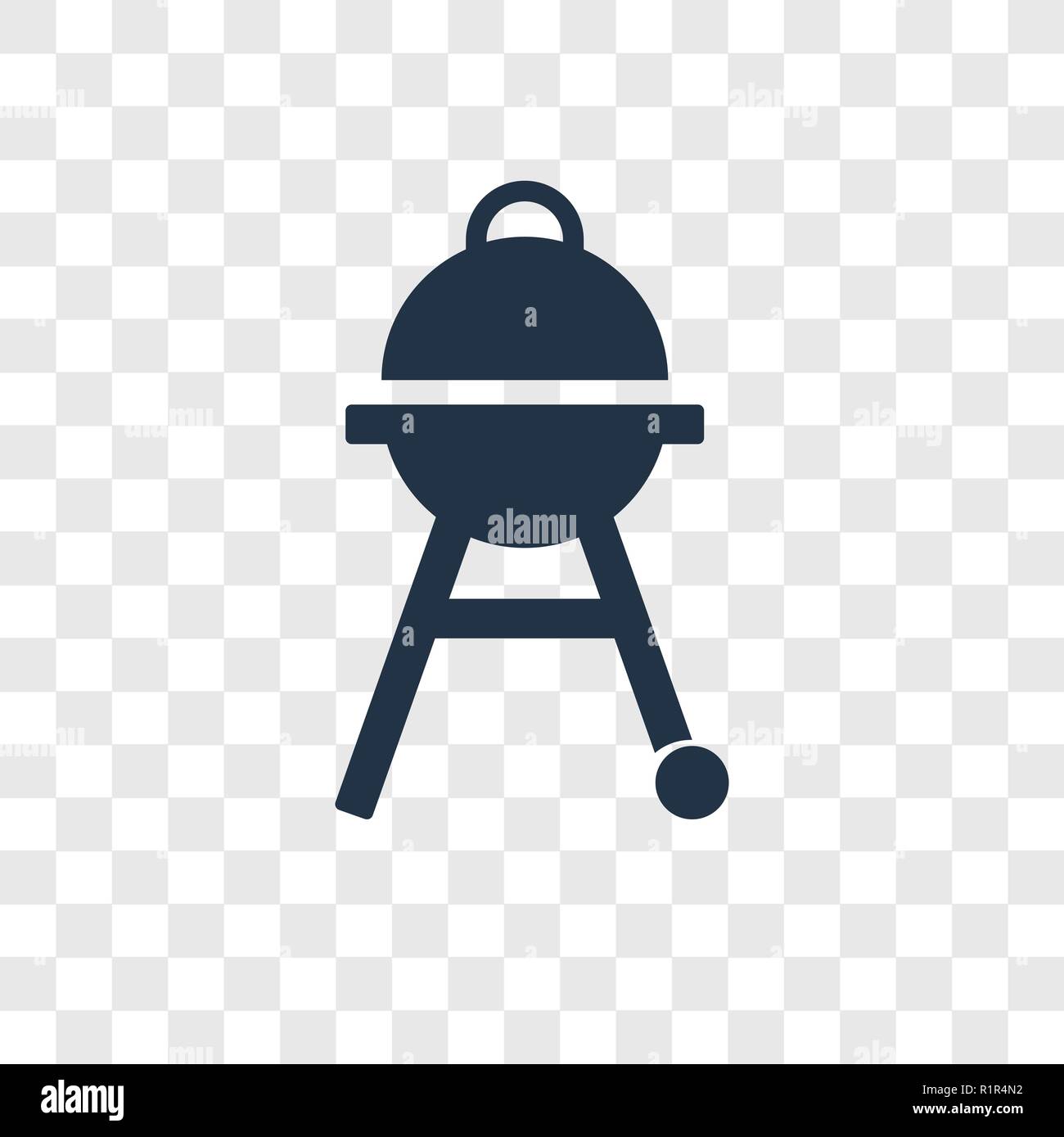 Barbecue icône vecteur isolé sur fond transparent, barbecue concept ...
