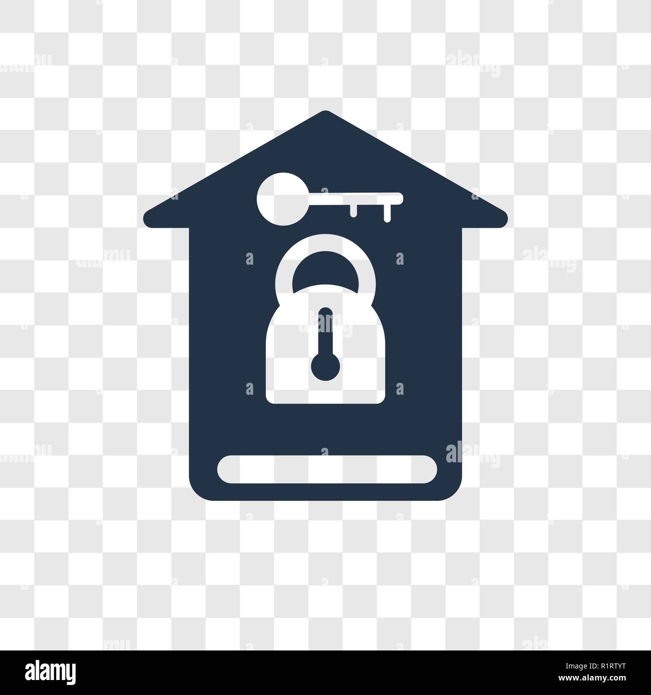 Accueil icône vecteur isolé sur fond transparent, la transparence ...