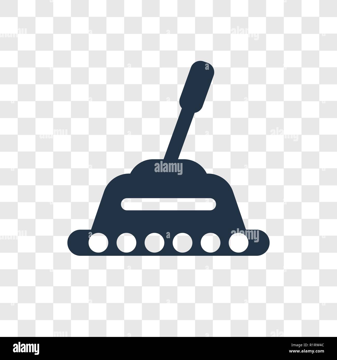 Icône vecteur levier isolé sur fond transparent, le levier de la ...