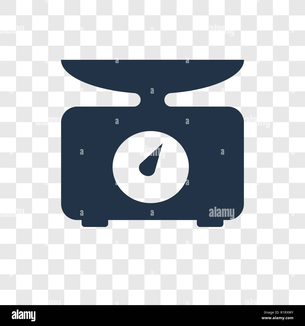 Icône vecteur poids isolé sur fond transparent, le poids de la ...