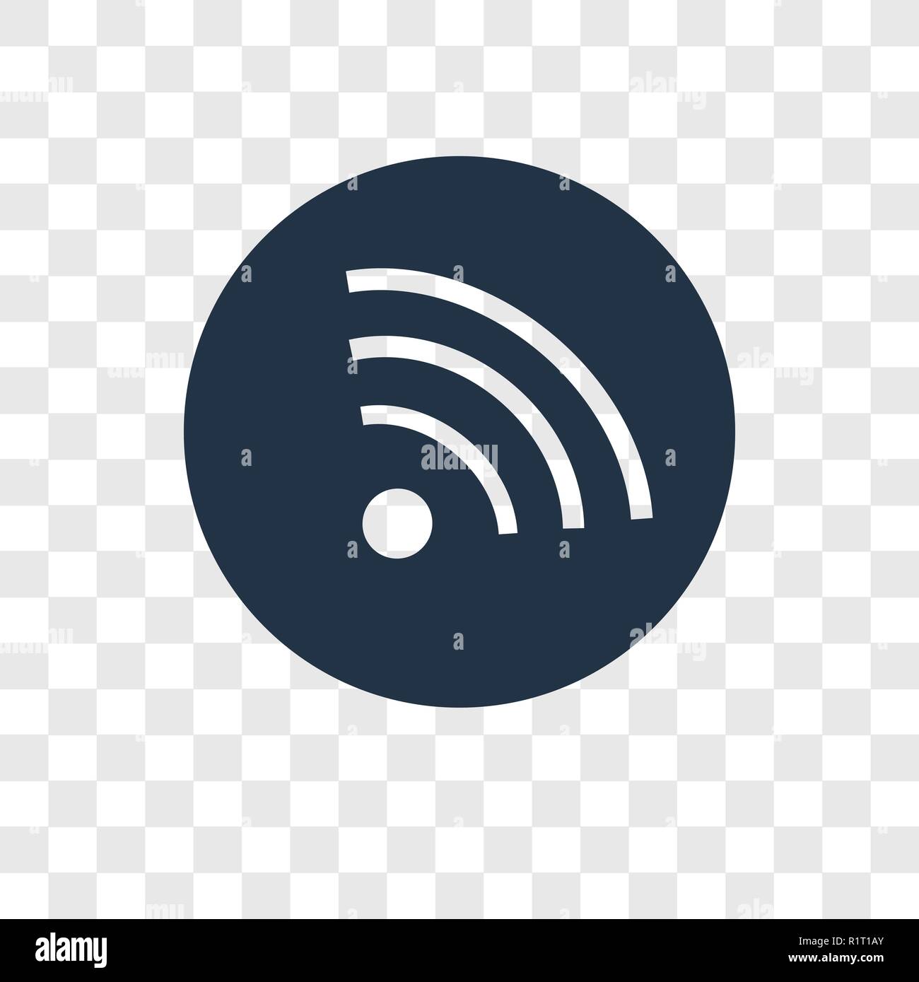 Connexion Wi-Fi au réseau local l'icône vecteur isolé sur fond ...