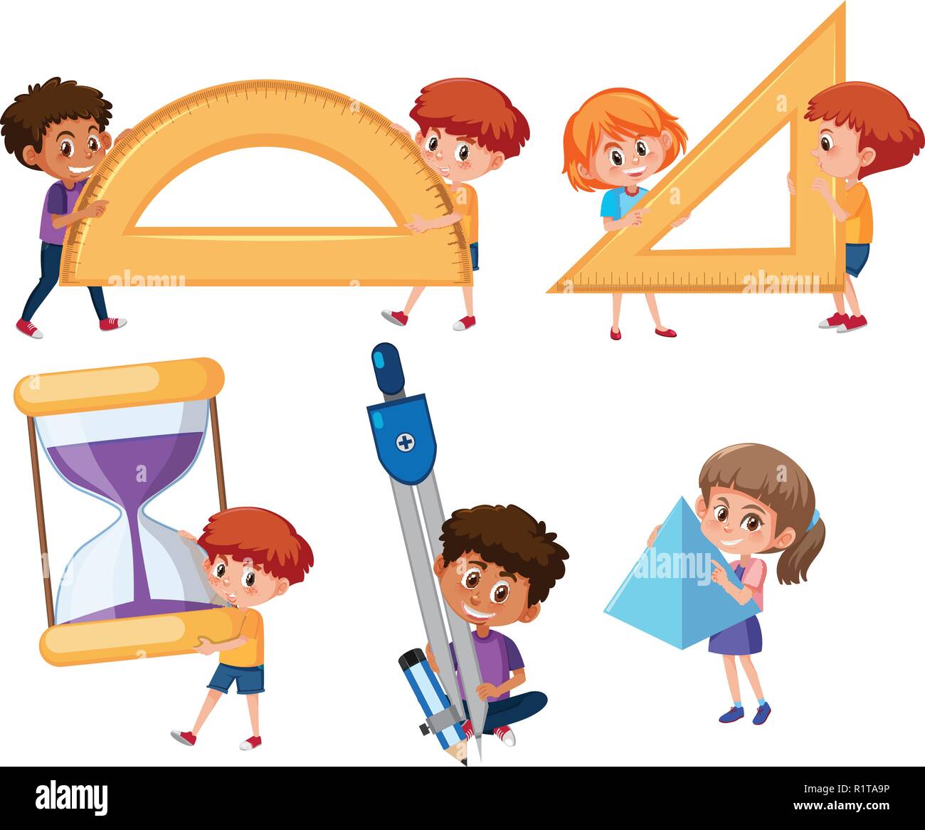 Mathematics tools Banque d'images vectorielles - Alamy