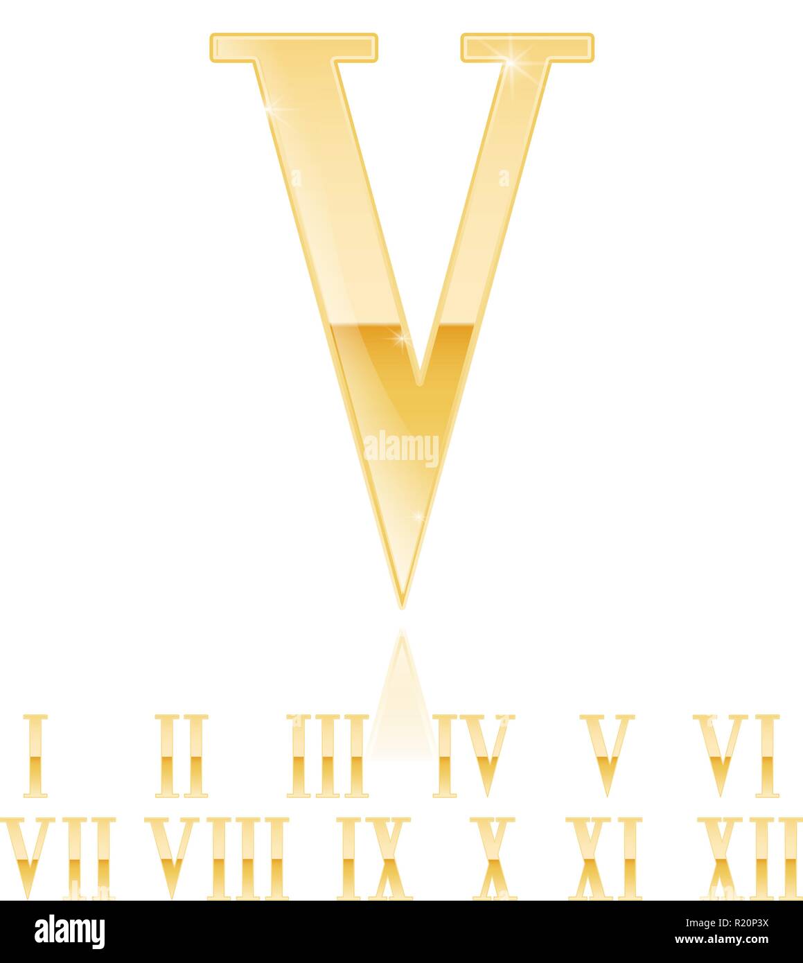 Chiffre romain Banque d'images vectorielles - Alamy