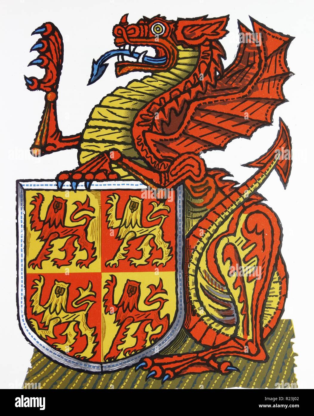 English welsh coat of arms Banque de photographies et d’images à haute ...