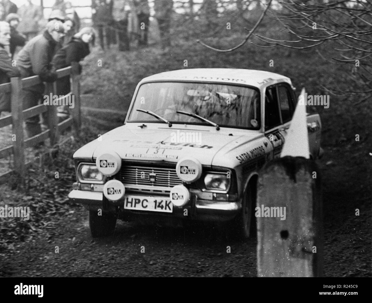 Rac rally 1972 Banque d'images noir et blanc - Alamy