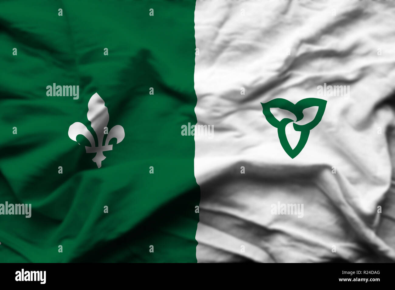Le drapeau franco ontarien Banque de photographies et d’images à haute ...