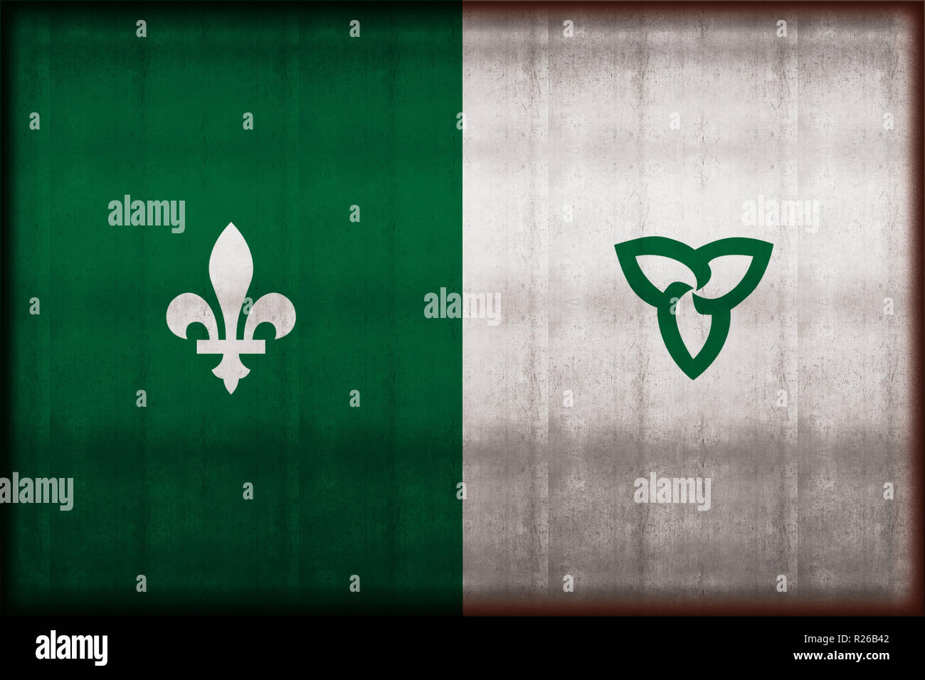 Le drapeau franco ontarien Banque de photographies et d’images à haute ...