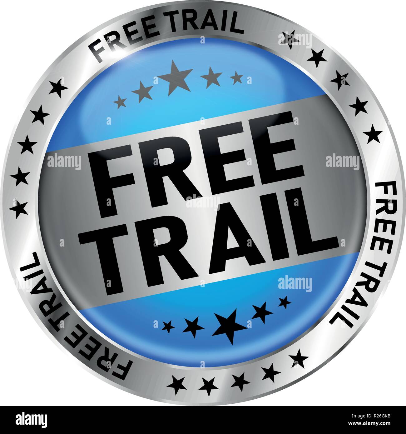 Logo symbole rond bleu blanc gratuit Banque de photographies et d ...