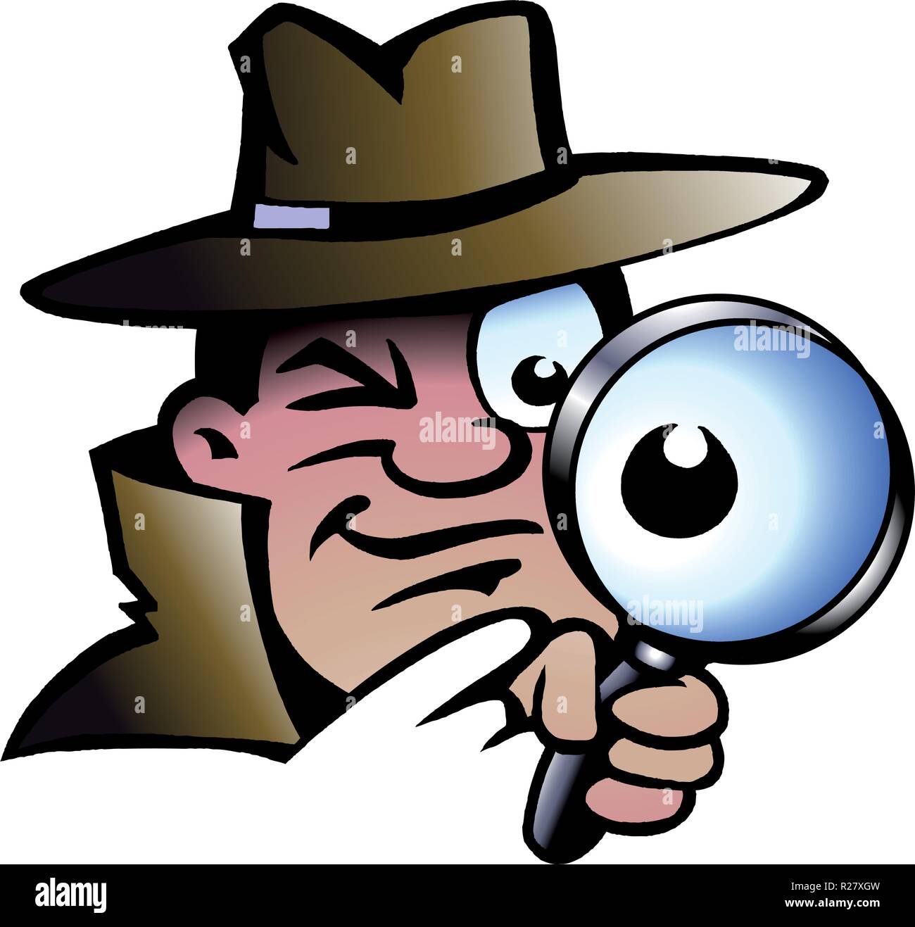 Sherlock holmes illustration Banque d'images vectorielles - Alamy
