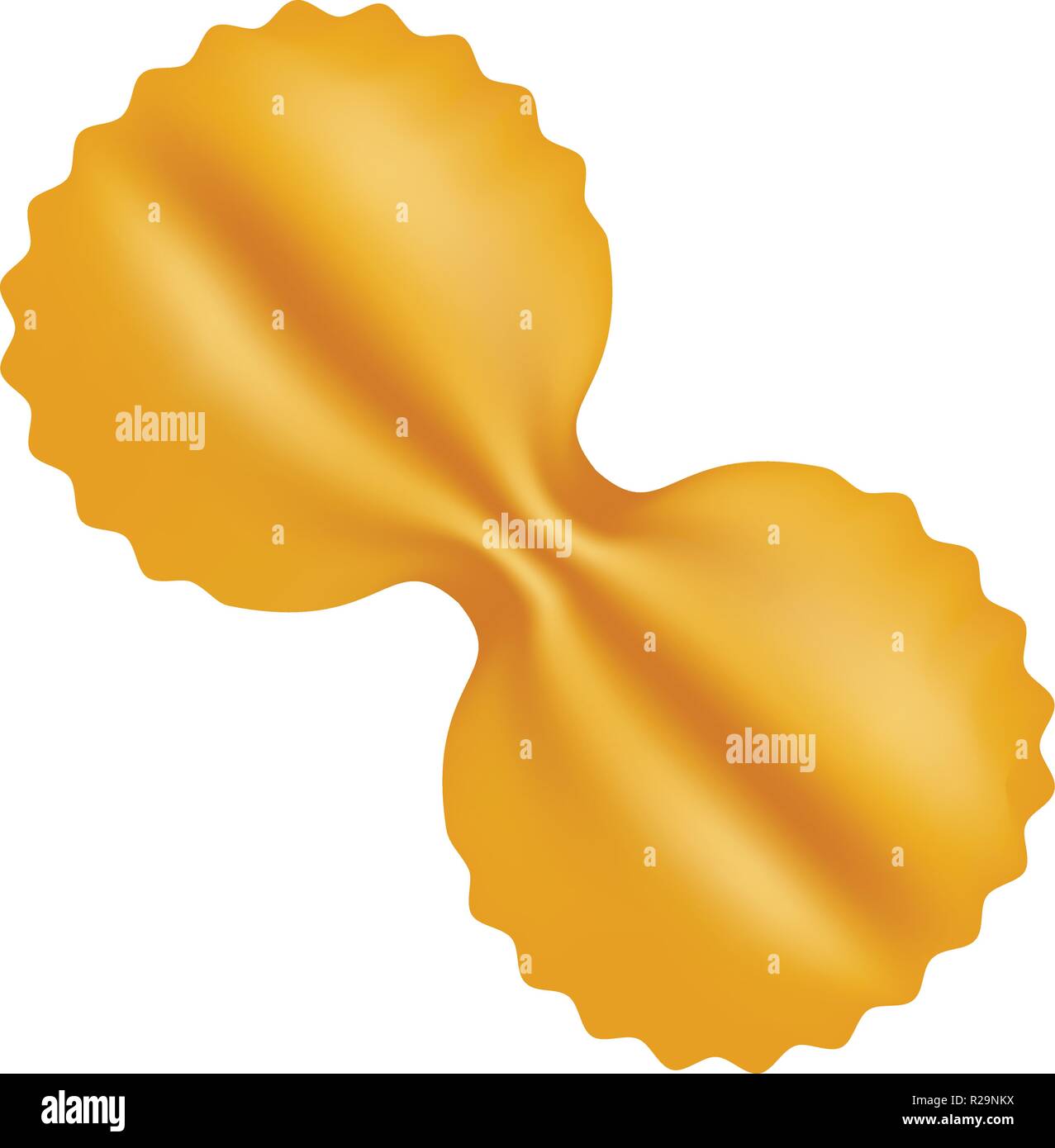 Pâtes Farfalle Icône Illustration Réaliste De Pâtes Farfalle Icône