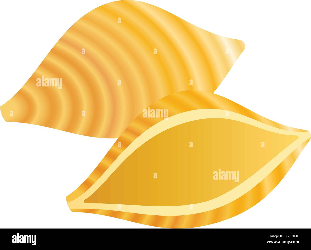 Icône Pâtes Conchiglie Illustration Réaliste De Pâtes Conchiglie Icône