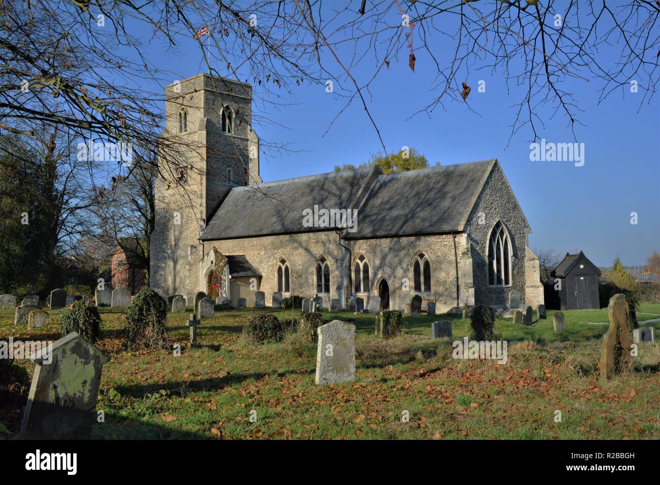Barnham Suffolk country village en novembre sur le 100 anniversaire de ...