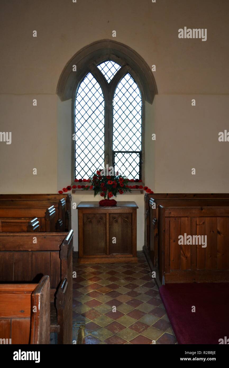 Barnham Suffolk country village en novembre sur le 100 anniversaire de ...