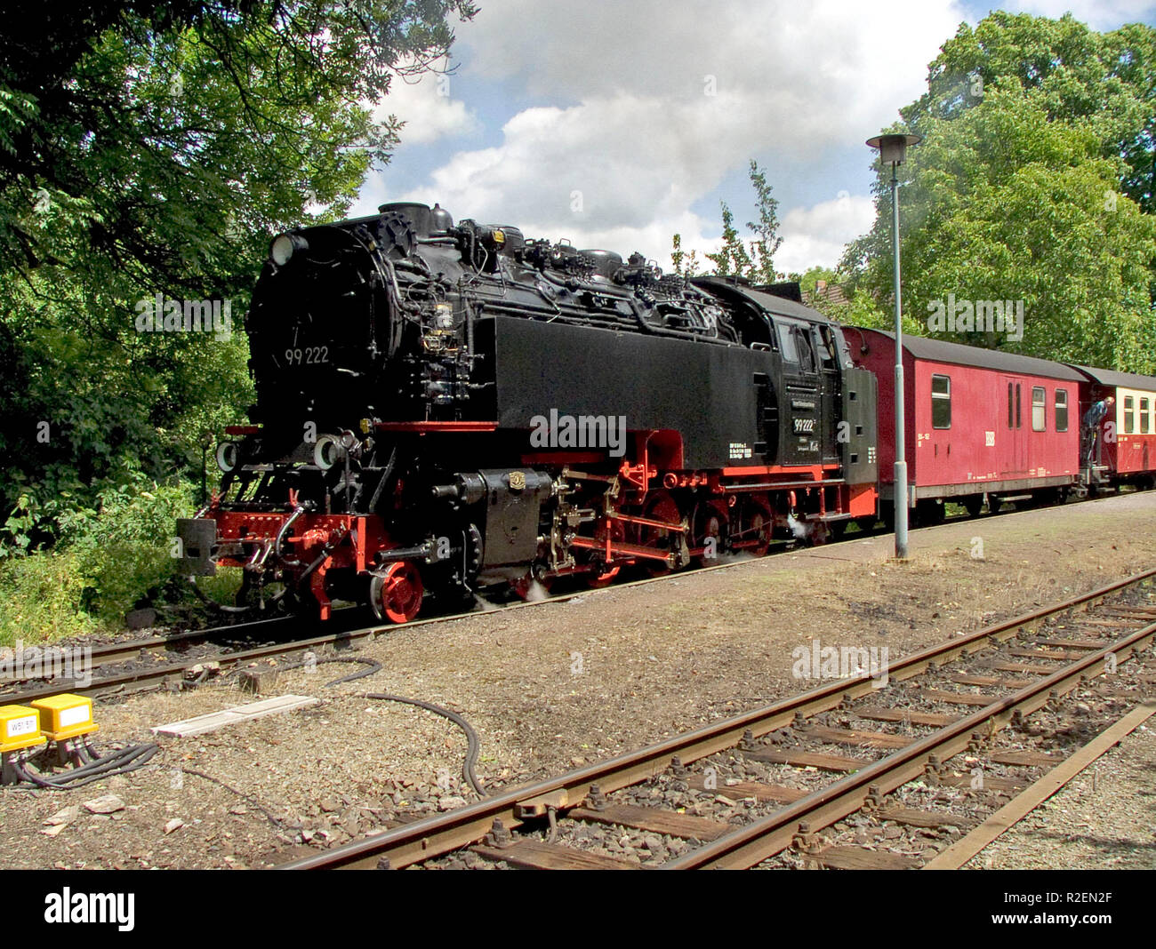Steam locomotive 99 222 Banque de photographies et d’images à haute ...