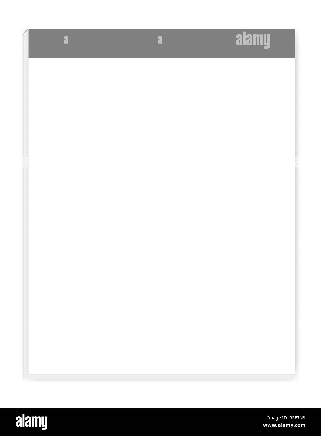 Format lettre blanc vide pavé d'écriture, scénario réaliste des ...