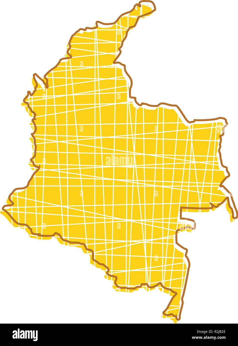 Colombia Map Banque d'image et photos - Alamy