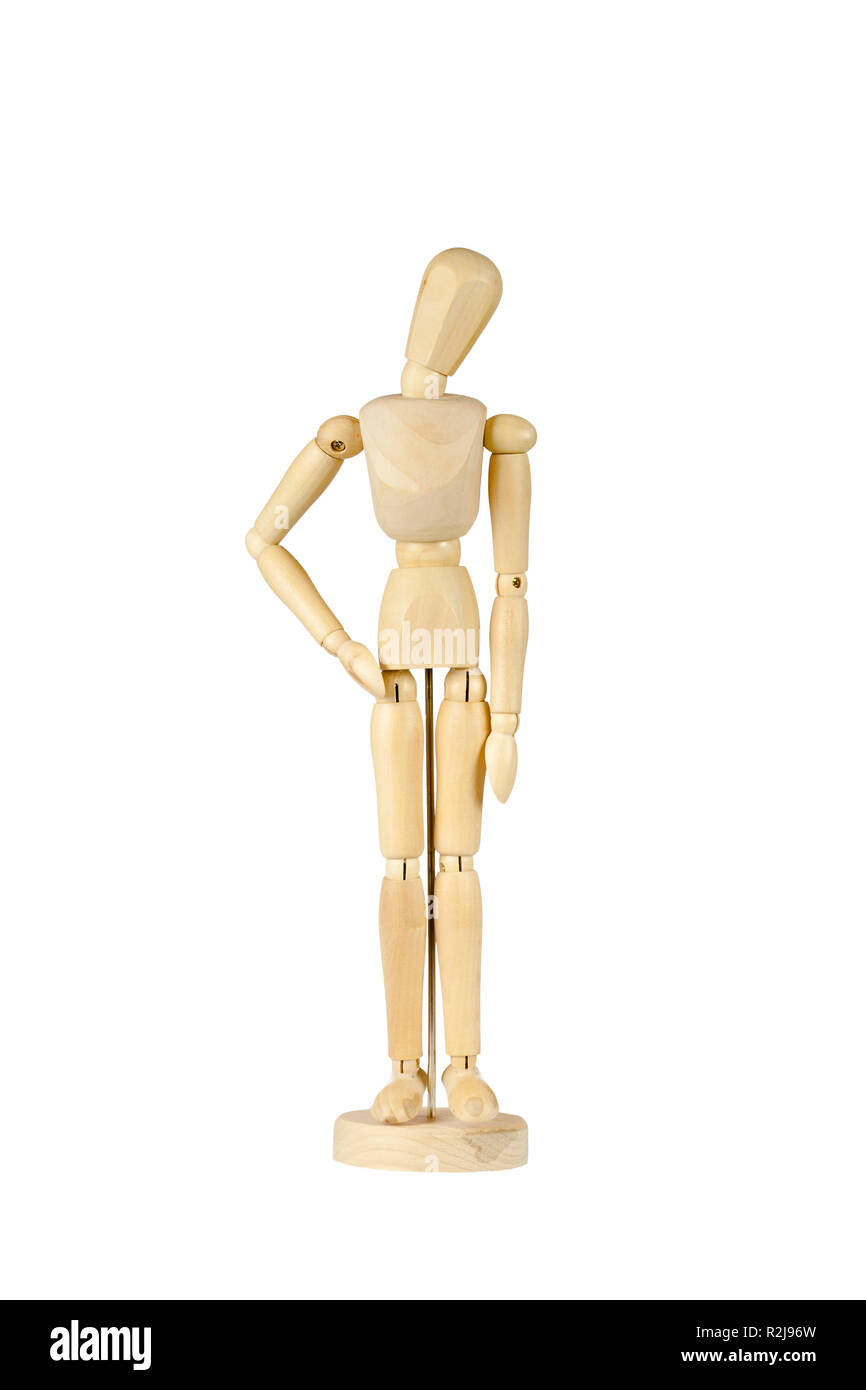 Bonhomme blanc perplexe Banque d'images détourées - Alamy