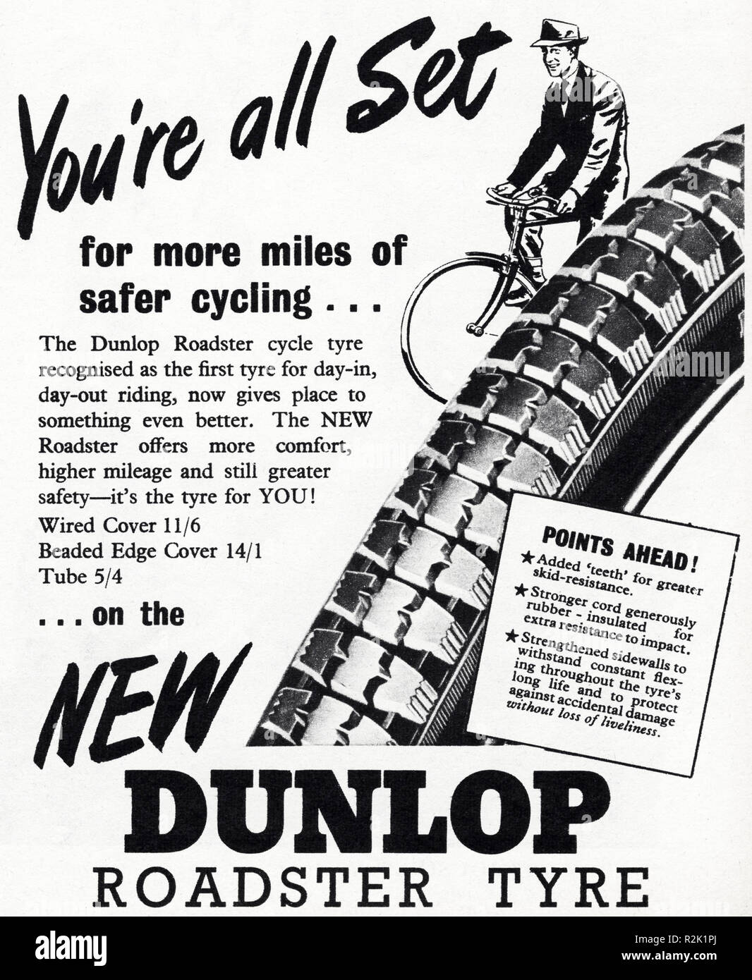 Dunlop tyre advertisement Banque de photographies et d’images à haute résolution - Alamy