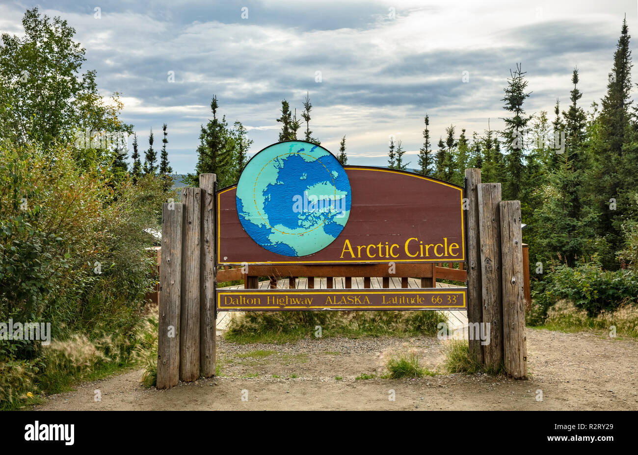Monument du cercle arctique Banque de photographies et d’images à haute ...