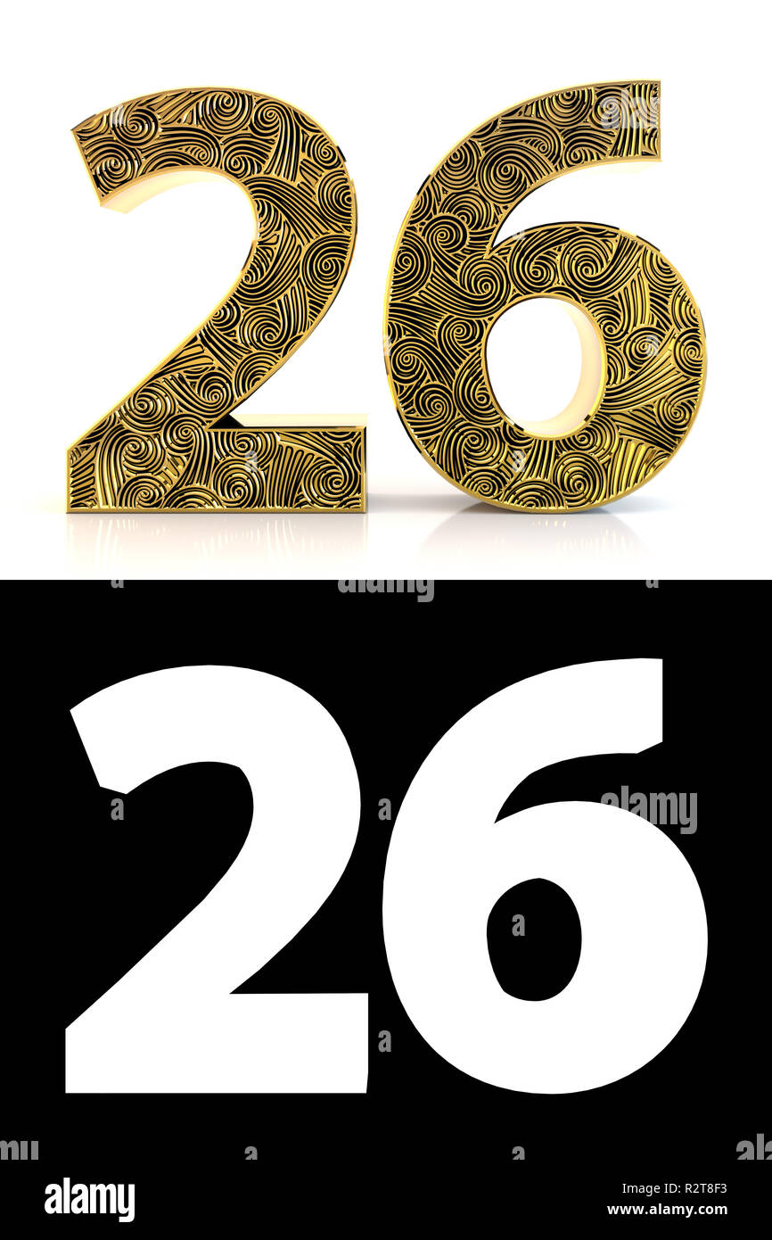 Happy birthday number 26 greeting Banque de photographies et d’images à ...