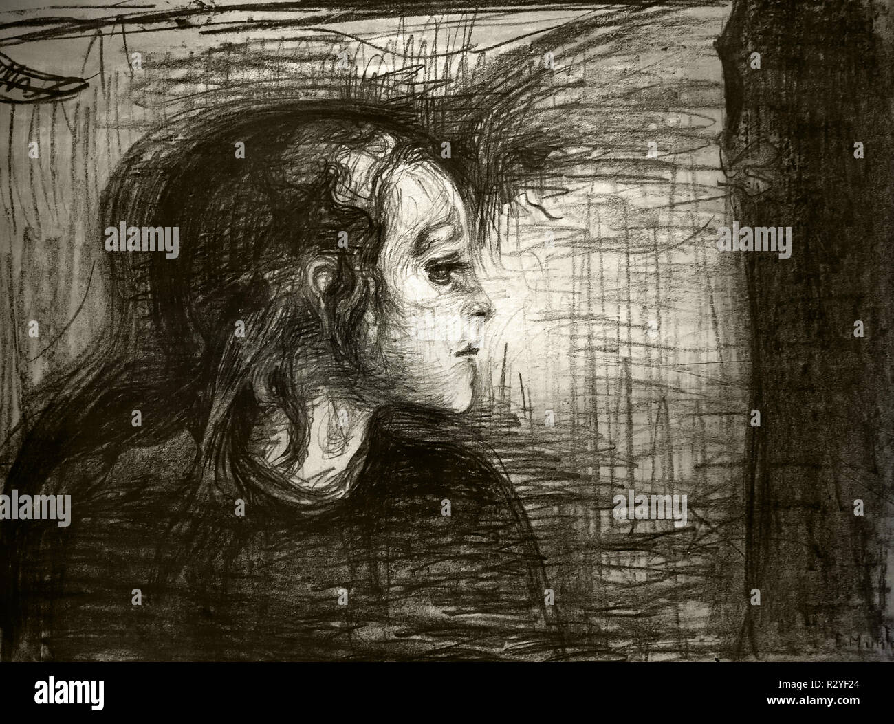 L'enfant malade je 1896 Edvard Munch Norvège Norwegian 1863 - 1944 ...