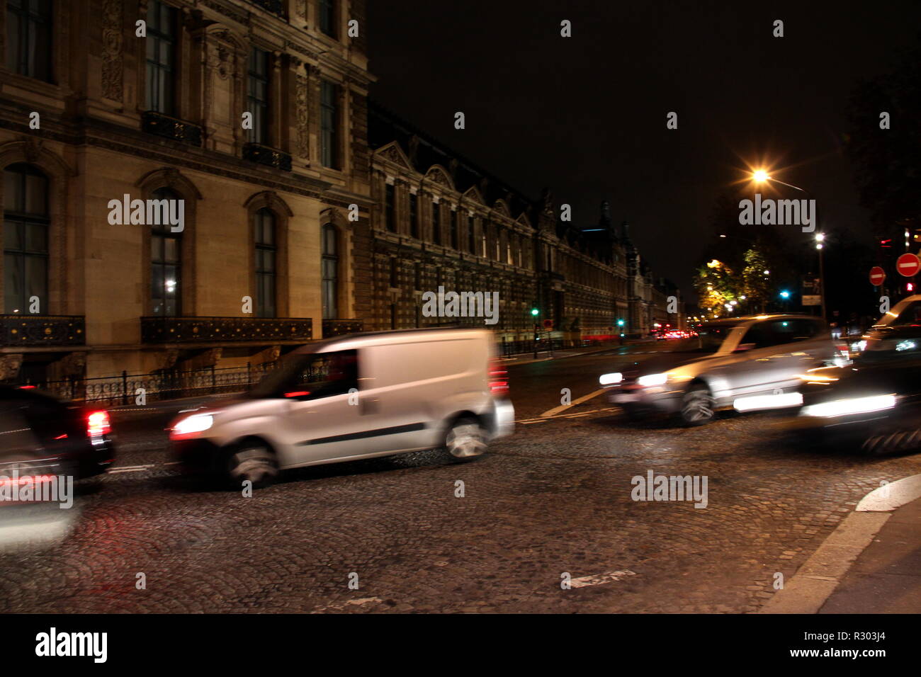 Embouteillage de voiture autoroute ville paris Banque de photographies ...