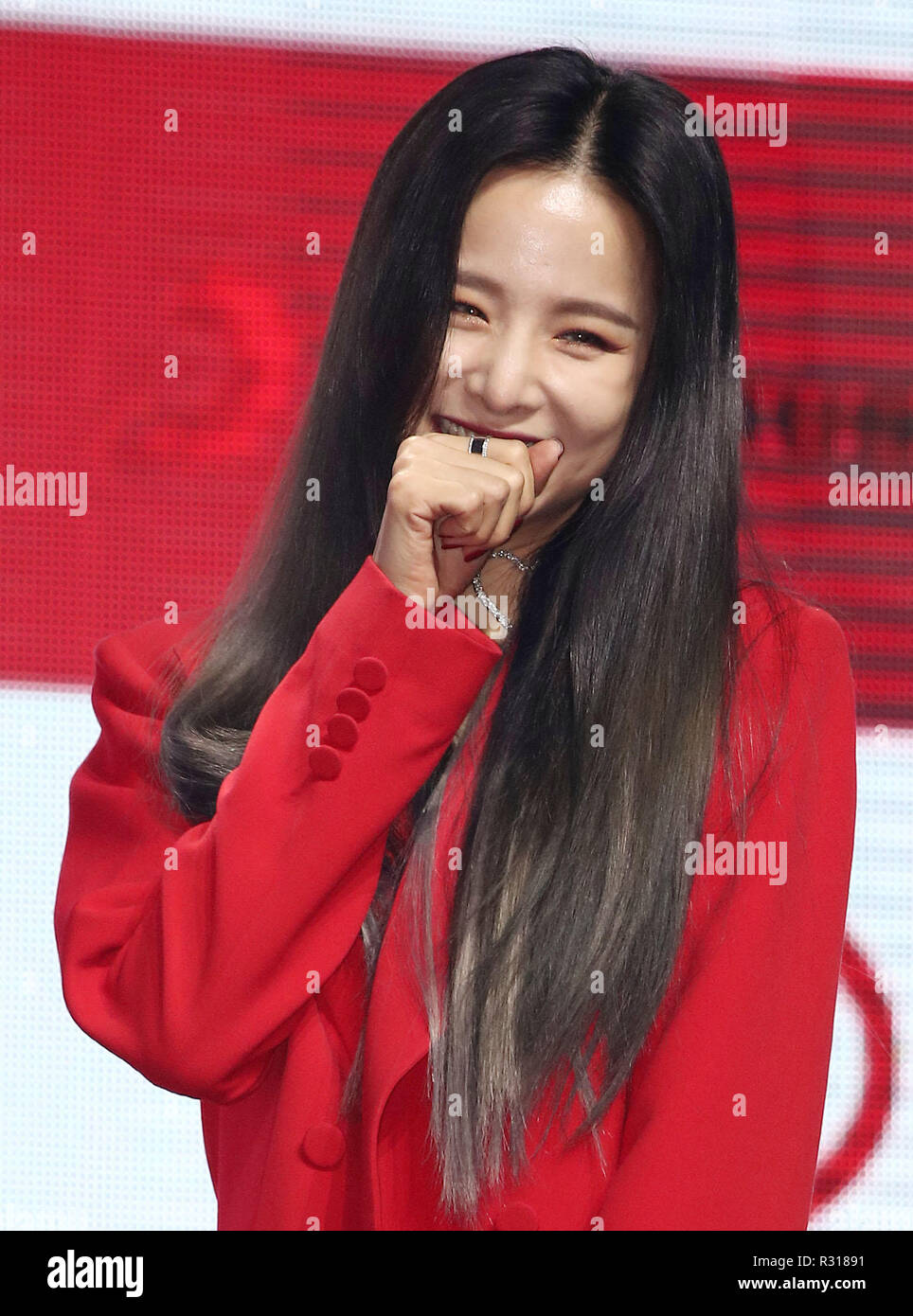 21 Nov, 2018. S. Korean girl group EXID Solji, membre du groupe sud ...
