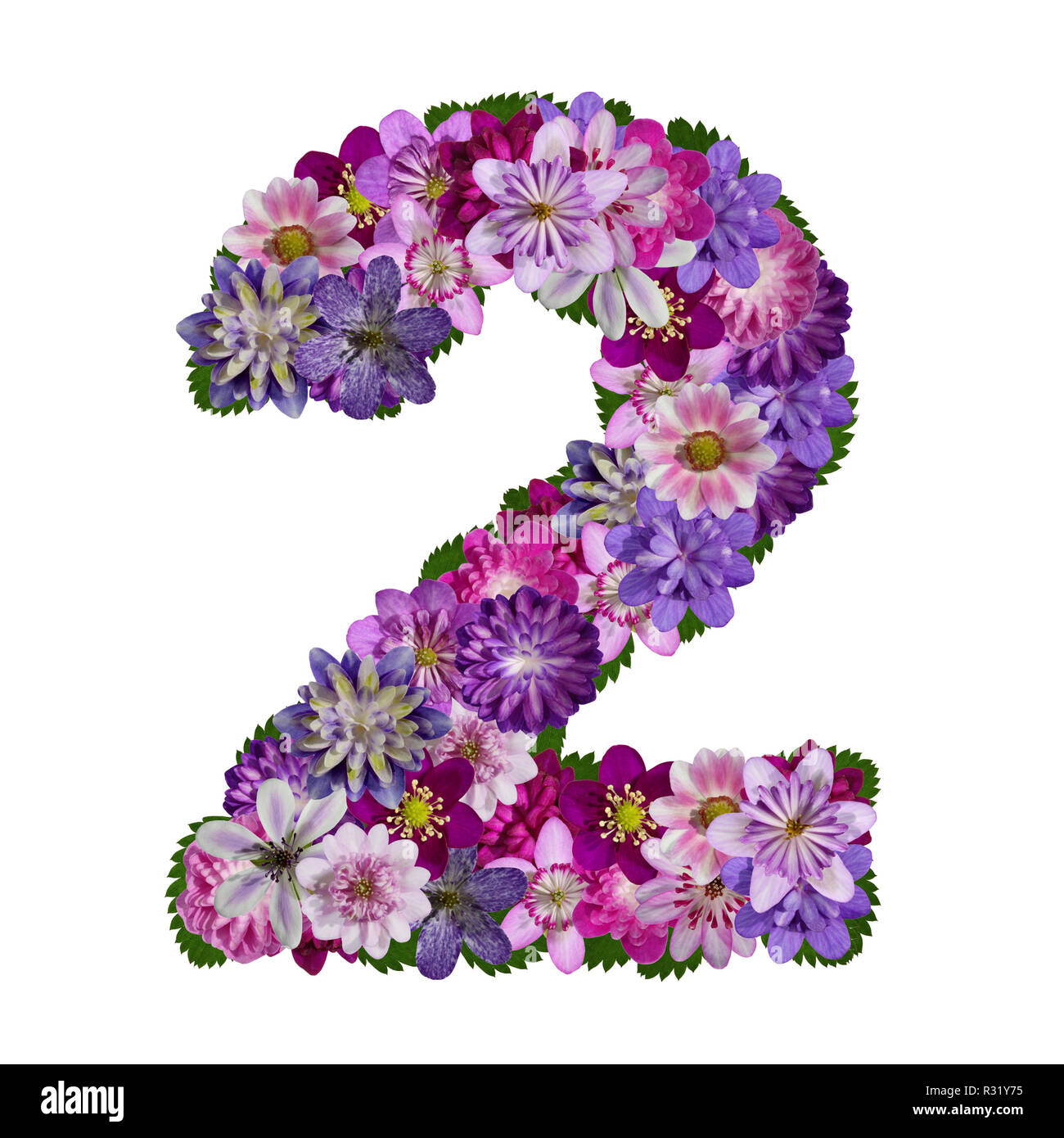 Chiffre 2 fleurs Banque de photographies et d’images à haute résolution ...